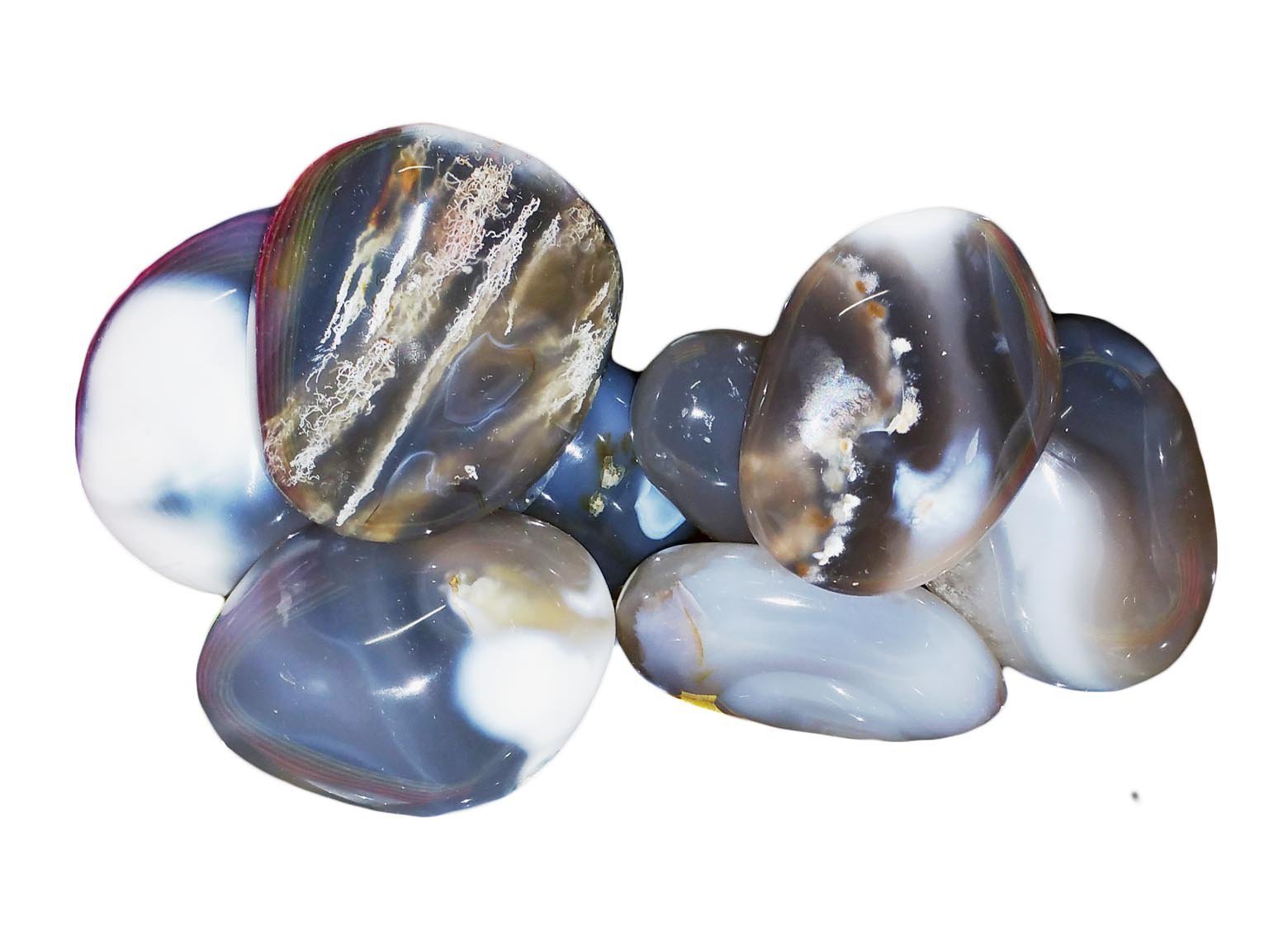 Bracelet en Agate Bleue Billes 10 mm - Artisans de Madagascar