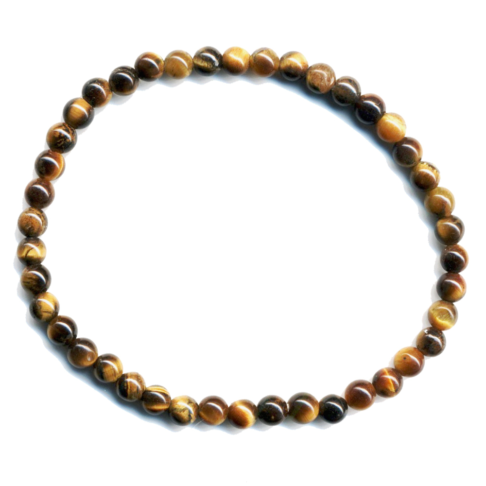 Bracelet Billes 4 mm œil de Tigre - Les Bracelets - Artisans de Madagascar